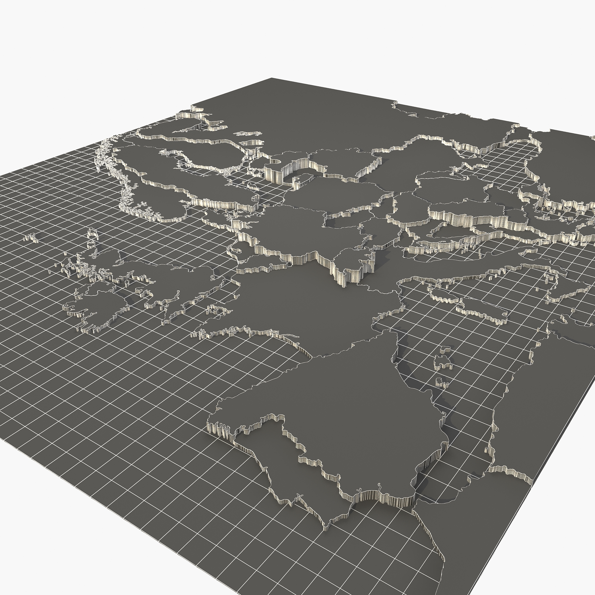 3d model of europe
