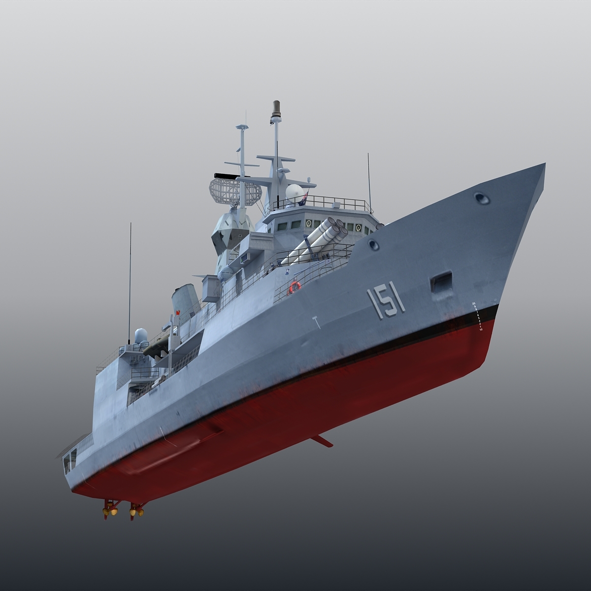 HMAS Arunta FFH 151 Fragata da Classe Anzac Modelo 3D - TurboSquid 1029696