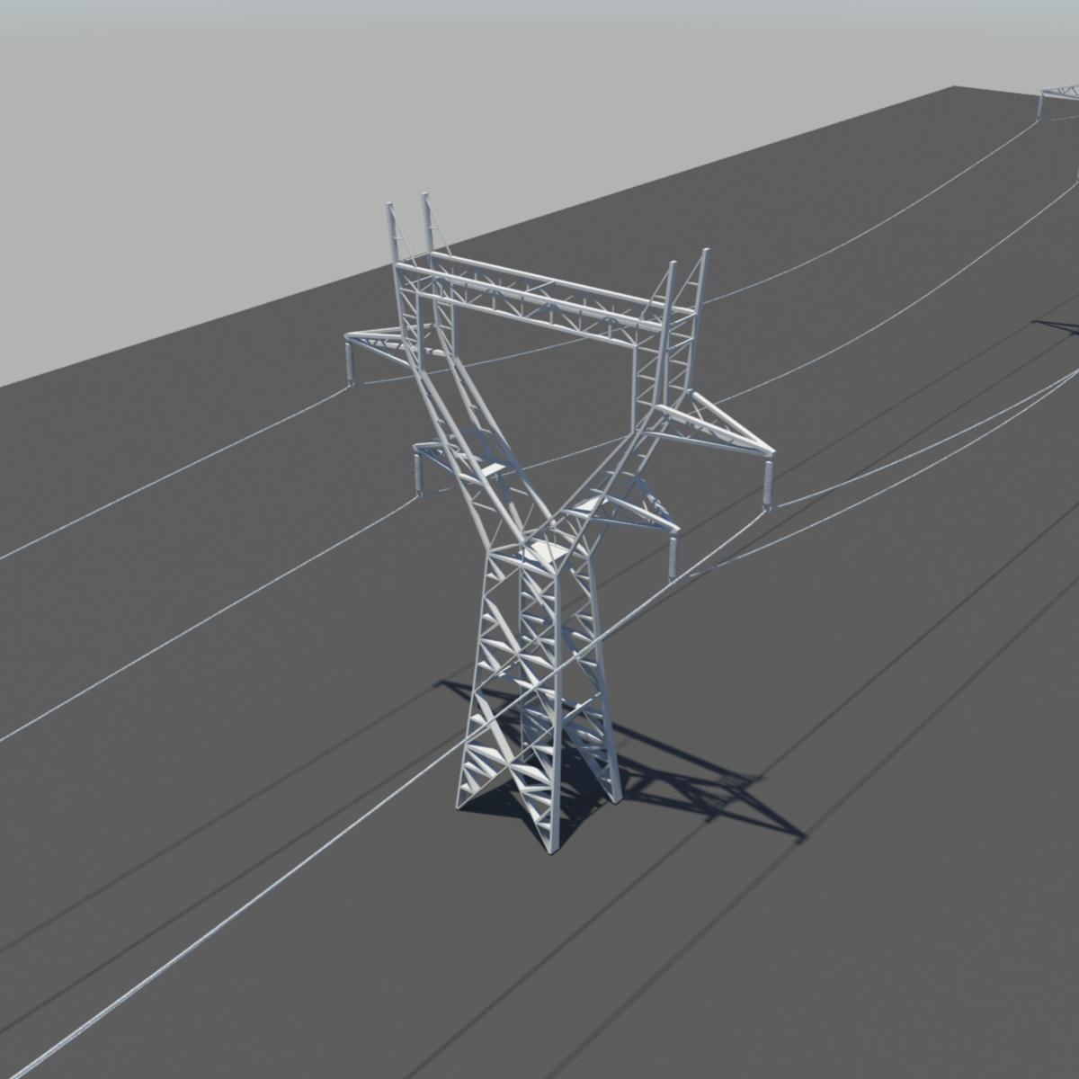 3d power lines