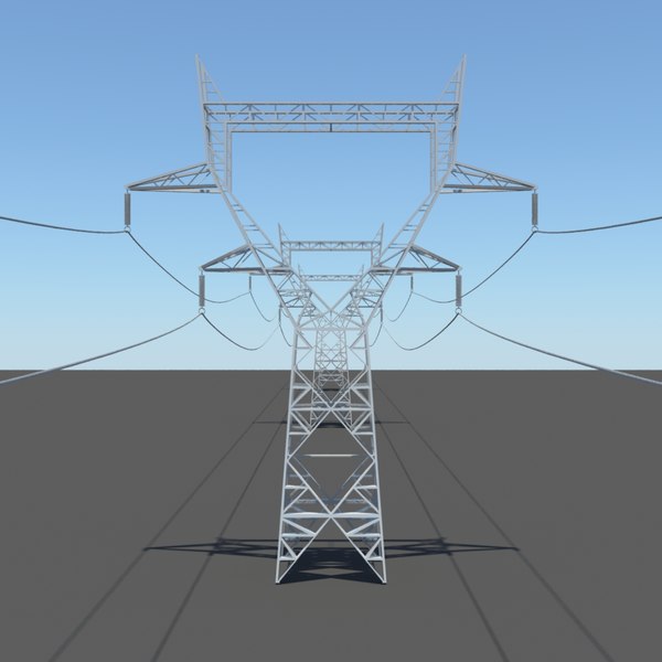 3d power lines