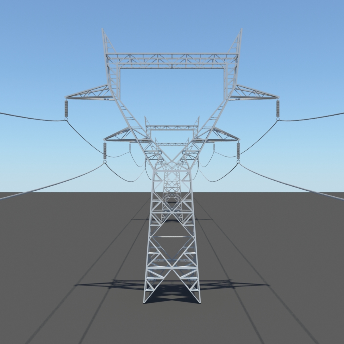 3d power lines