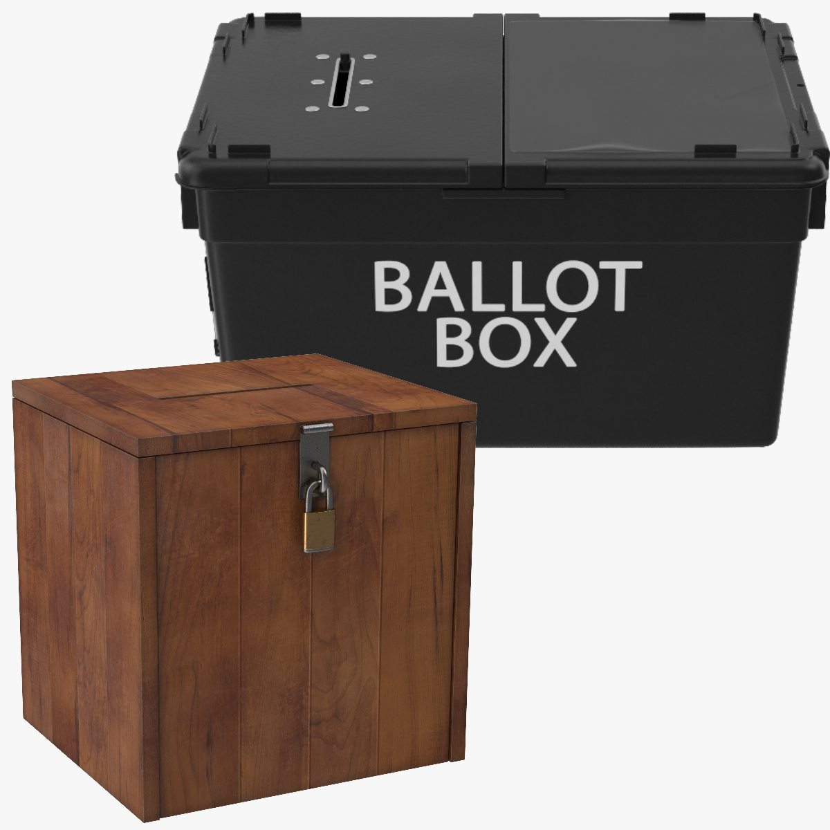 3d voting ballot boxes