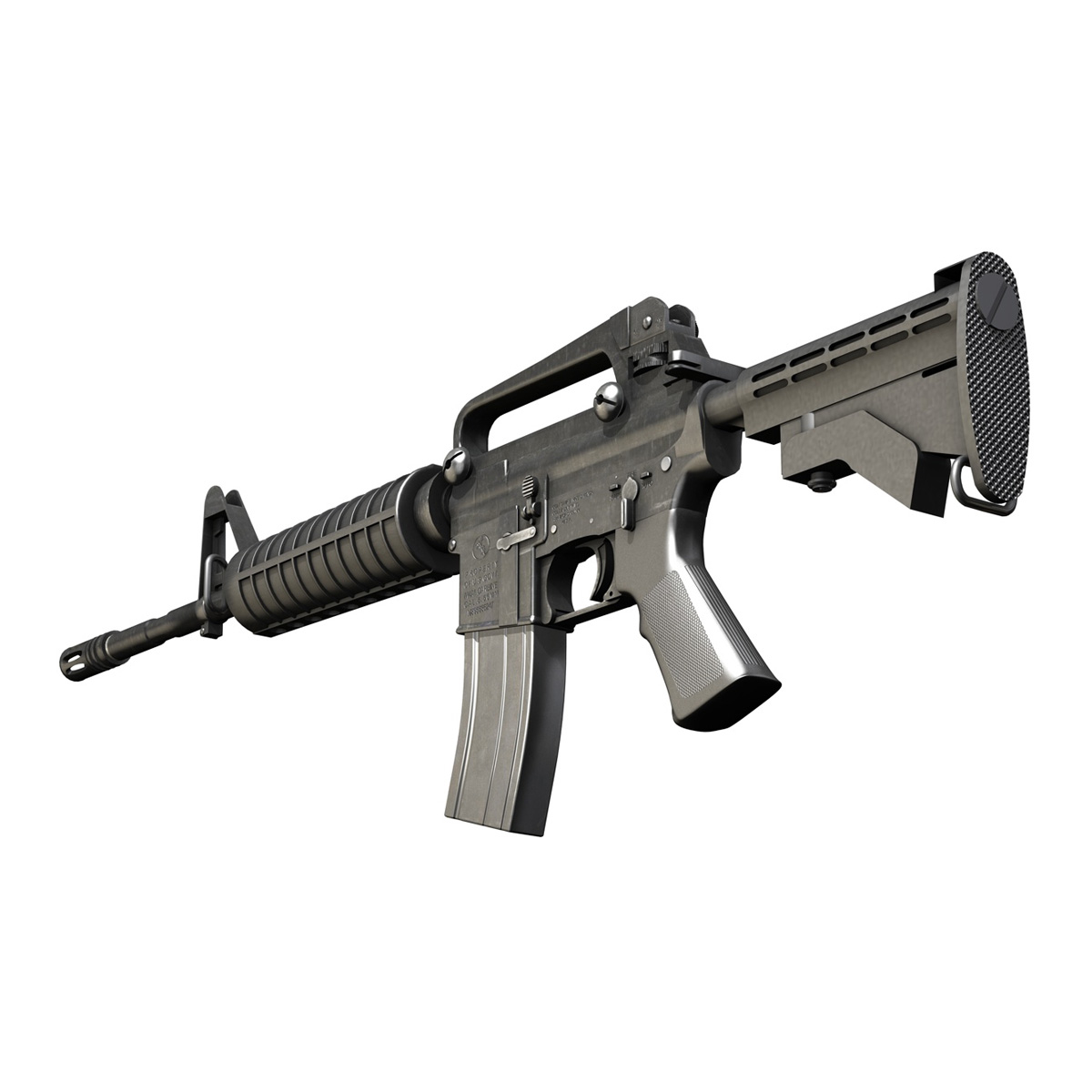 colt m4a1 carbine assault rifle c4d