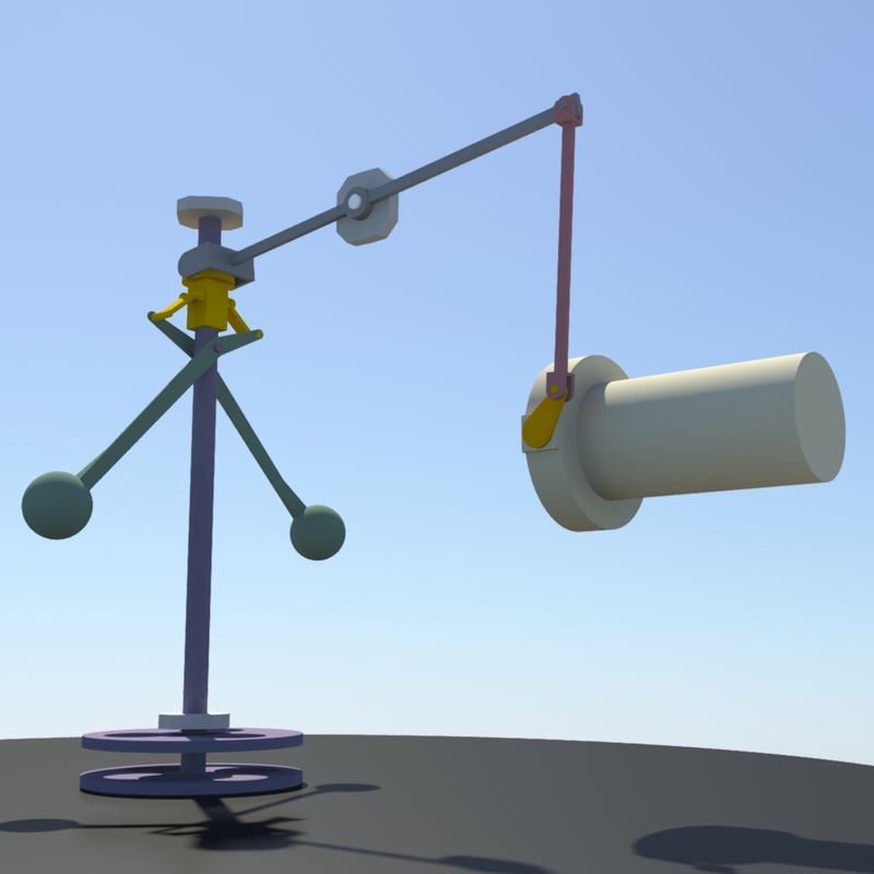 3d flyball centrifugal governor