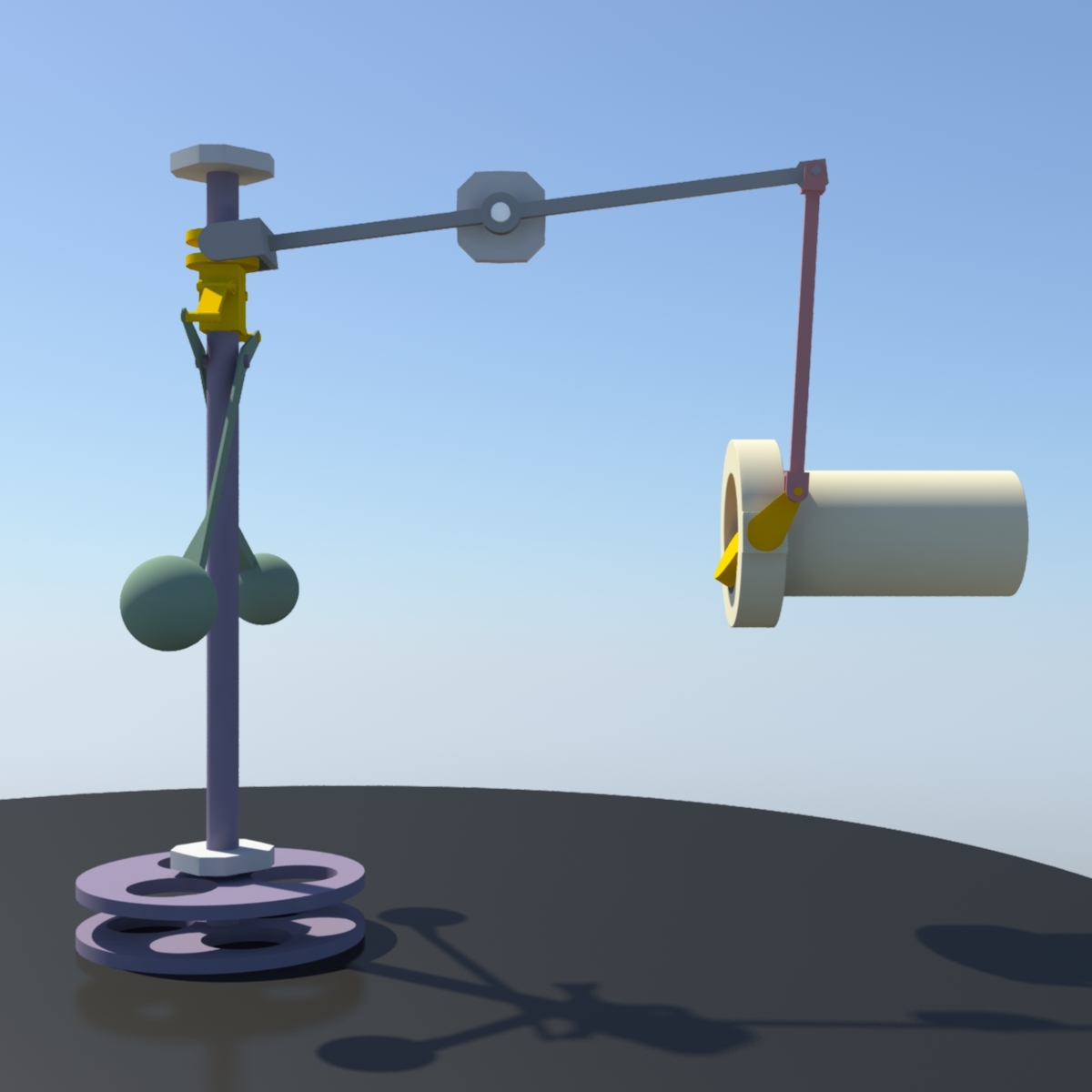 3d flyball centrifugal governor