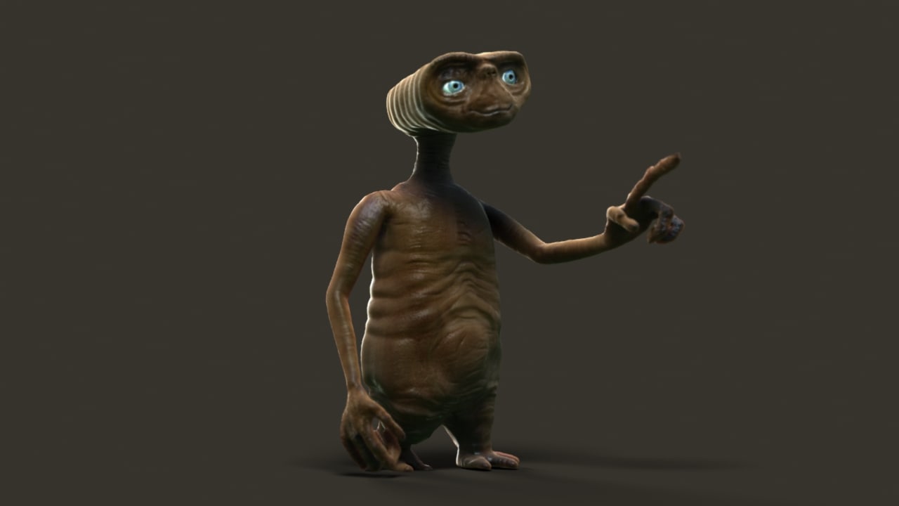 3d alien animate model