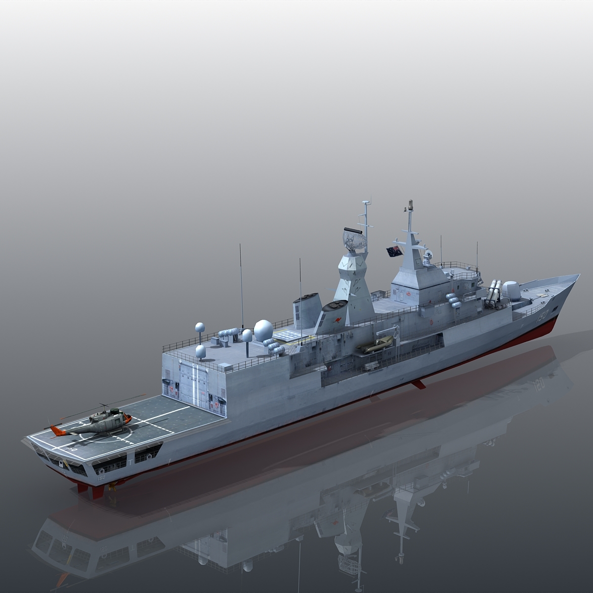 HMAS Anzac FFH 150 Anzac级护卫舰3D模型 - TurboSquid 1029957