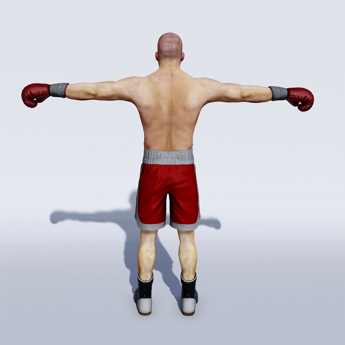 3d professional boxer model