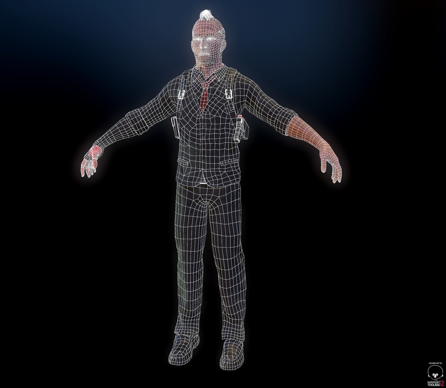 cyberpunk detective 3d model