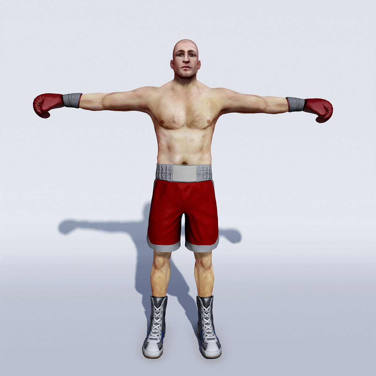 3d professional boxer model