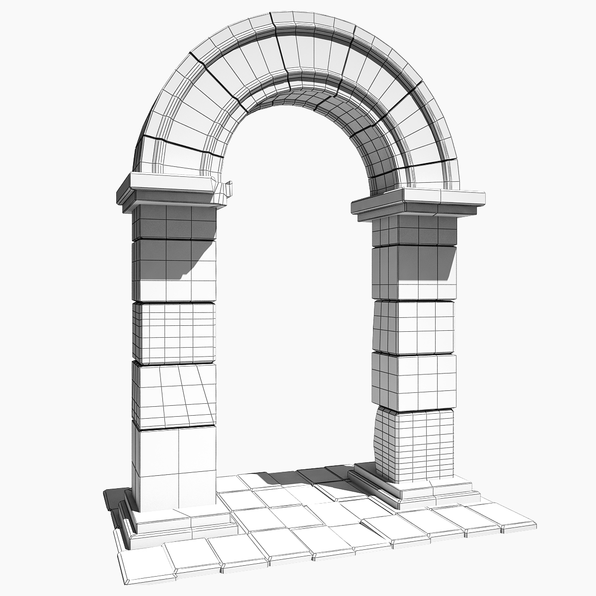 stone arch 3d 3ds