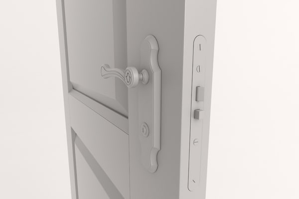 realistic door 3d model