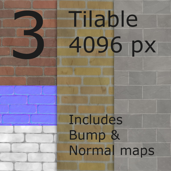 Texture JPEG brick normal bump