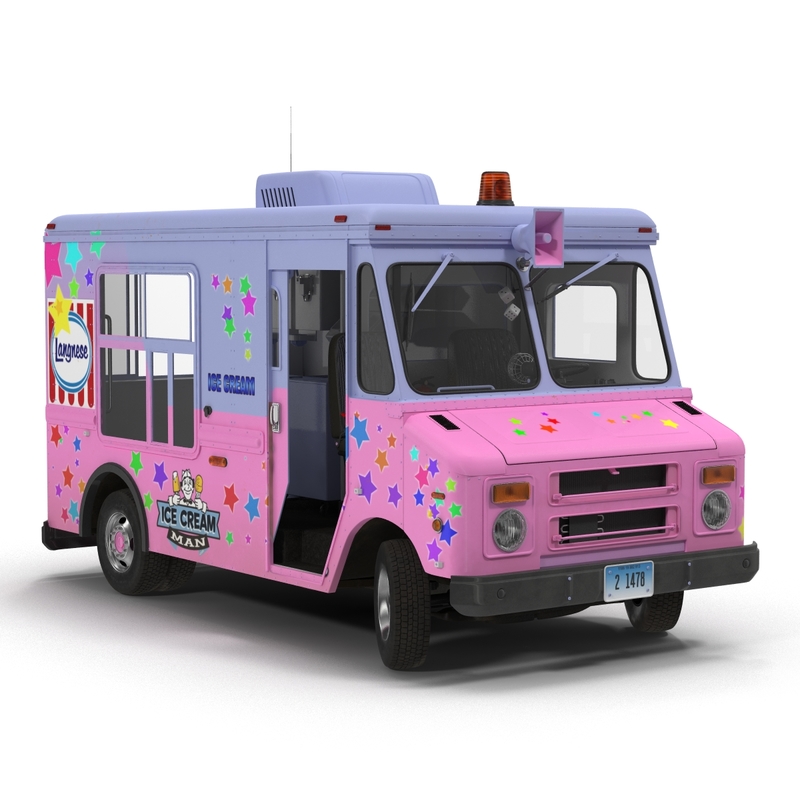 3d model ice cream van 2
