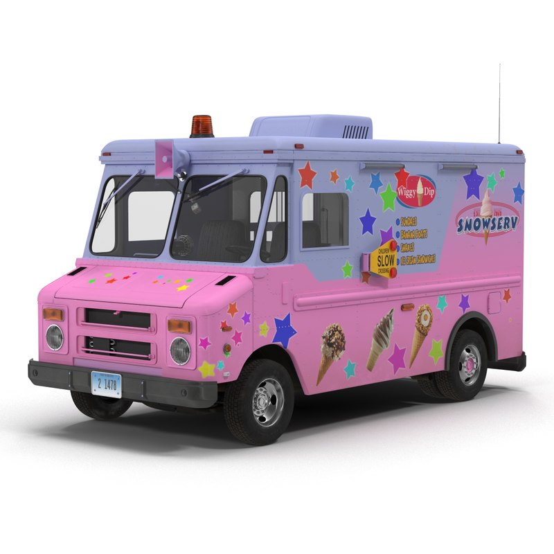 3d model ice cream van 2