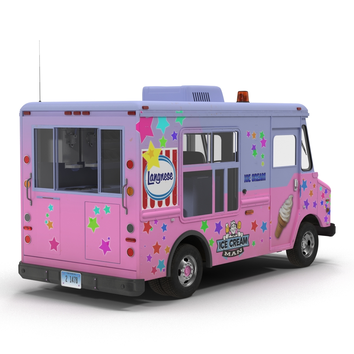 3d model ice cream van 2