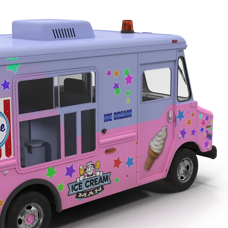 3d model ice cream van 2