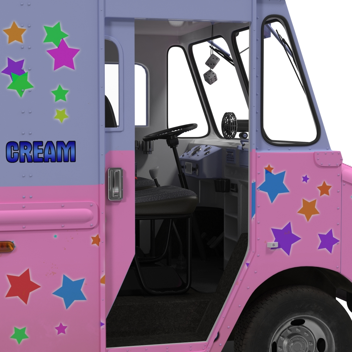 3d model ice cream van 2