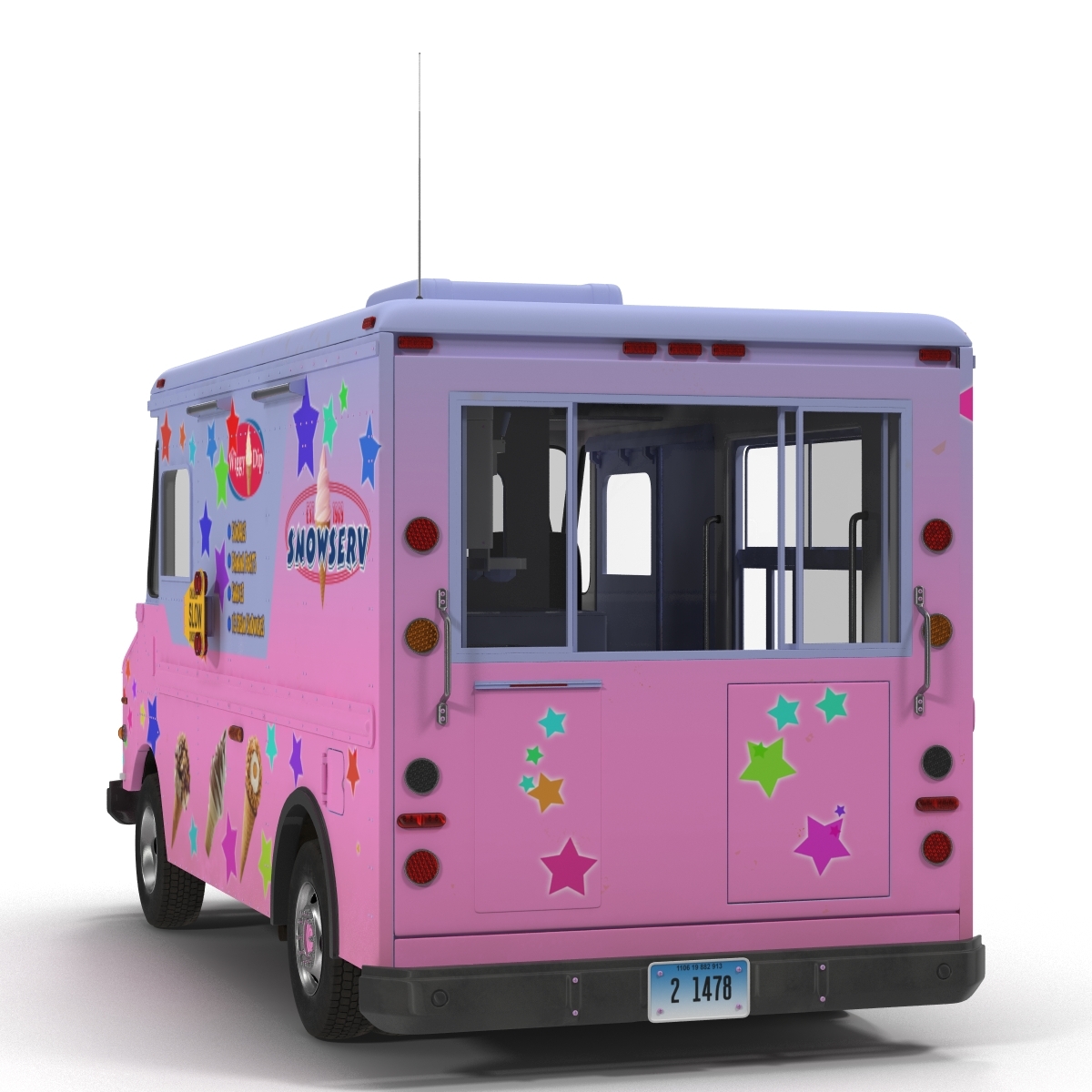 ice cream van 2 3d model