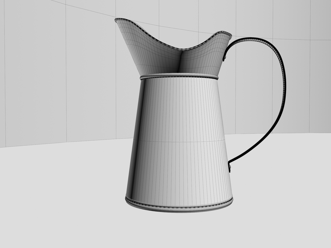 3d traditional green enamel metal