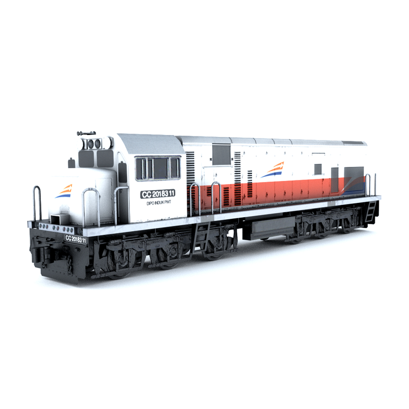 locomotive cc201 obj