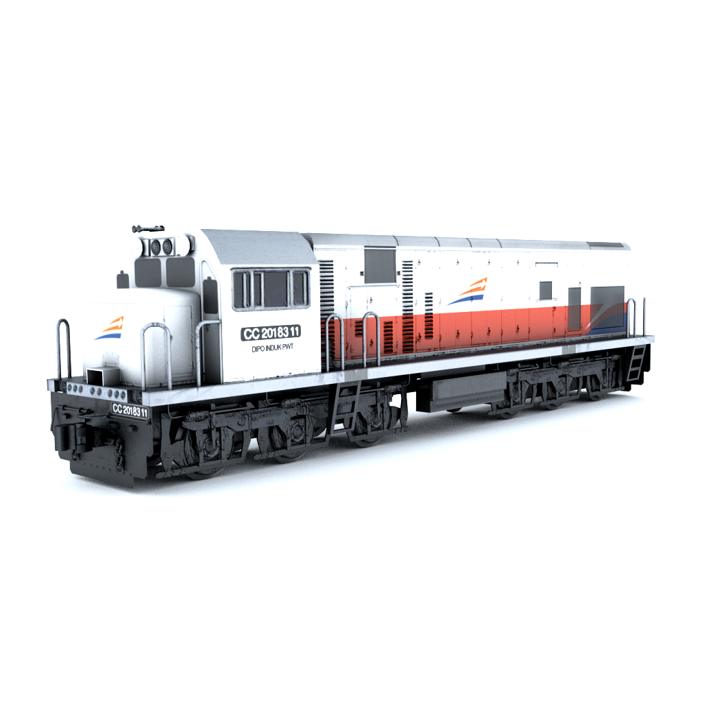 locomotive cc201 obj