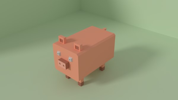 free pig 3d model
