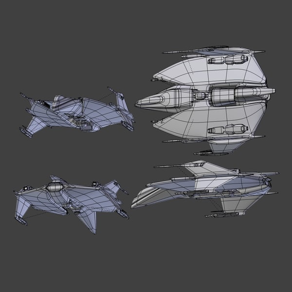 3d fighter model