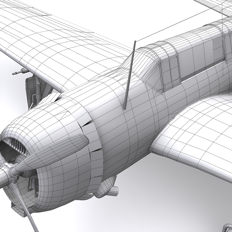 3d helldiver bomber model