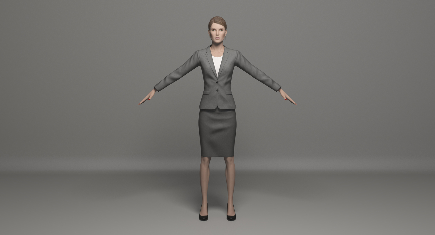3d model female character