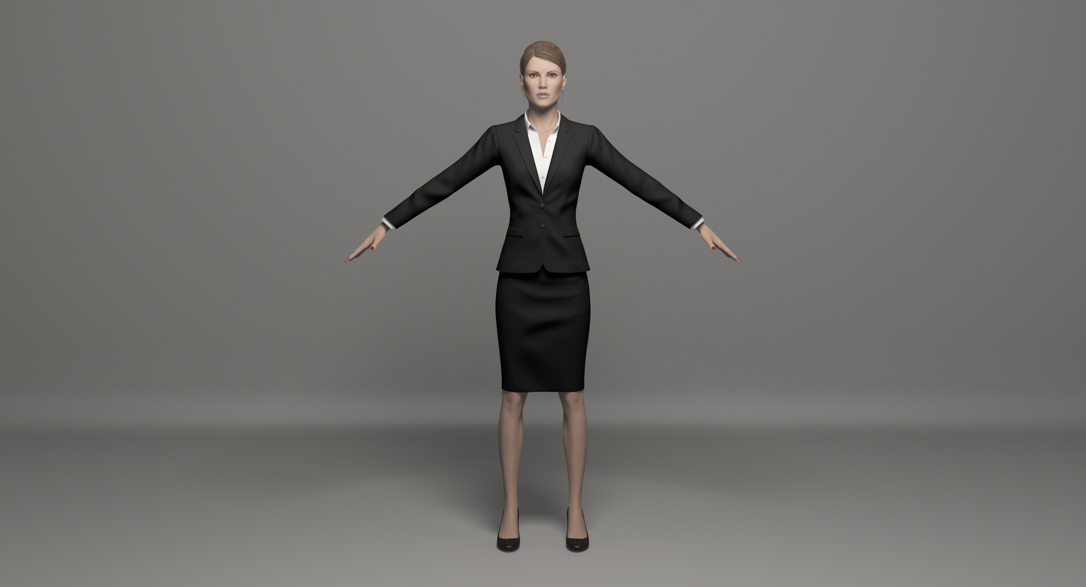 3d model female character