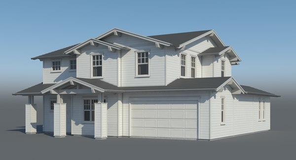 3d model family houses
