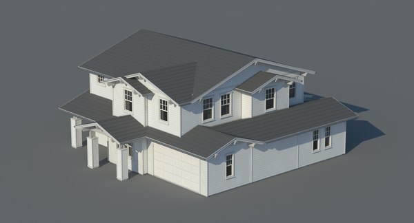 3d model family houses