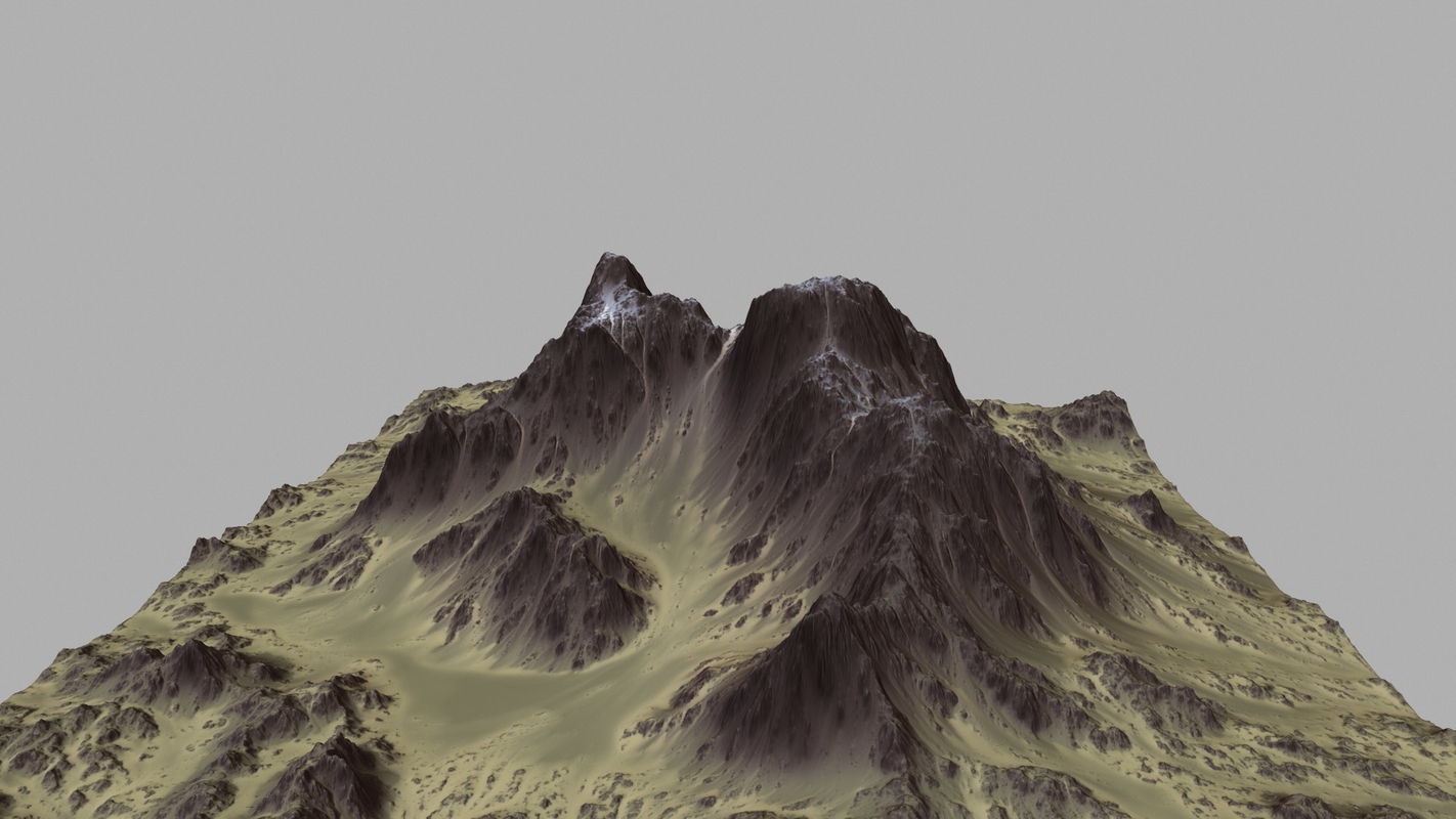 mountain mount 3d obj