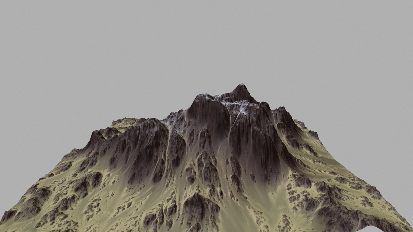mountain mount 3d obj