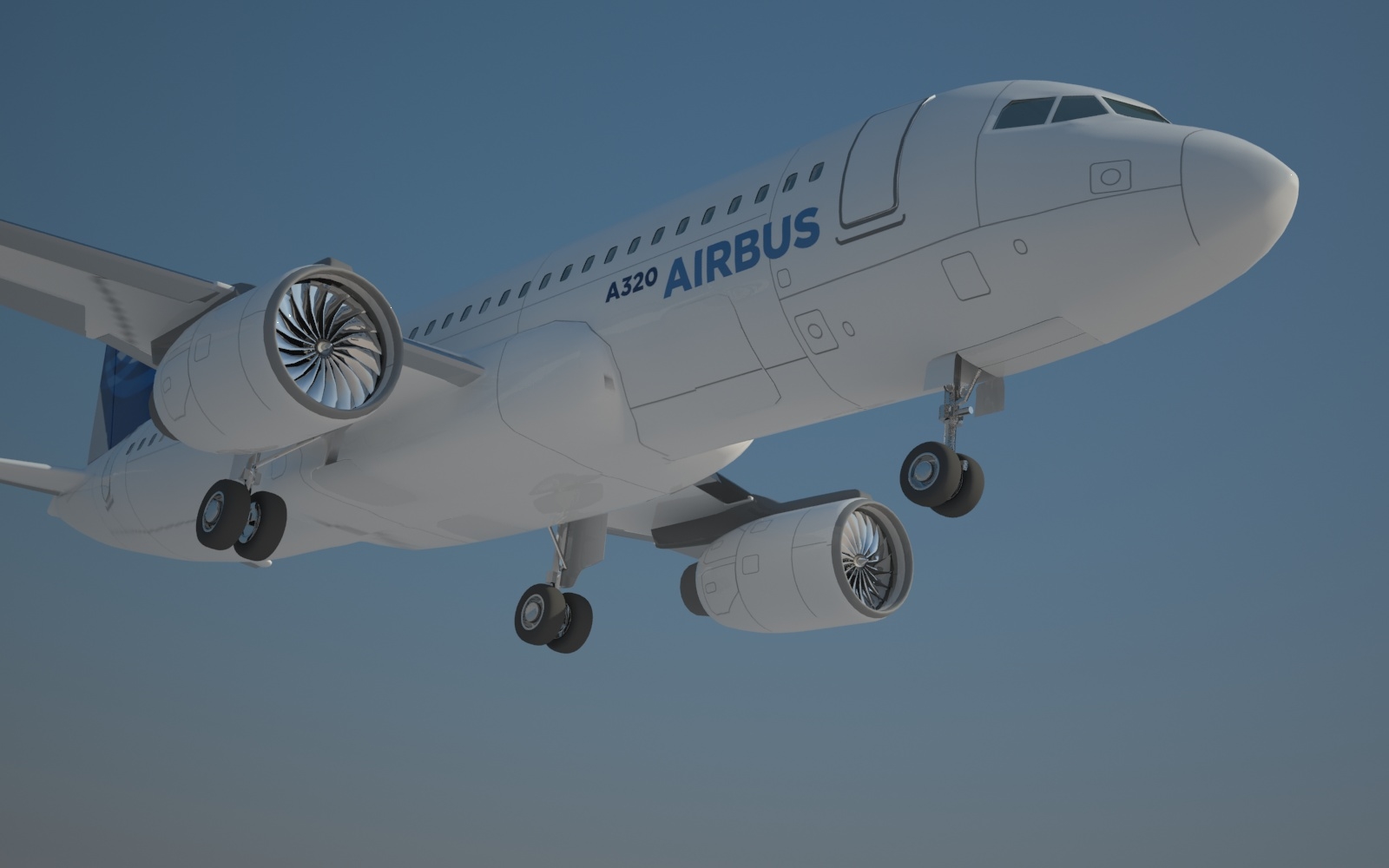 modelo 3d Airbus A-320 alto detallado - TurboSquid 1030855