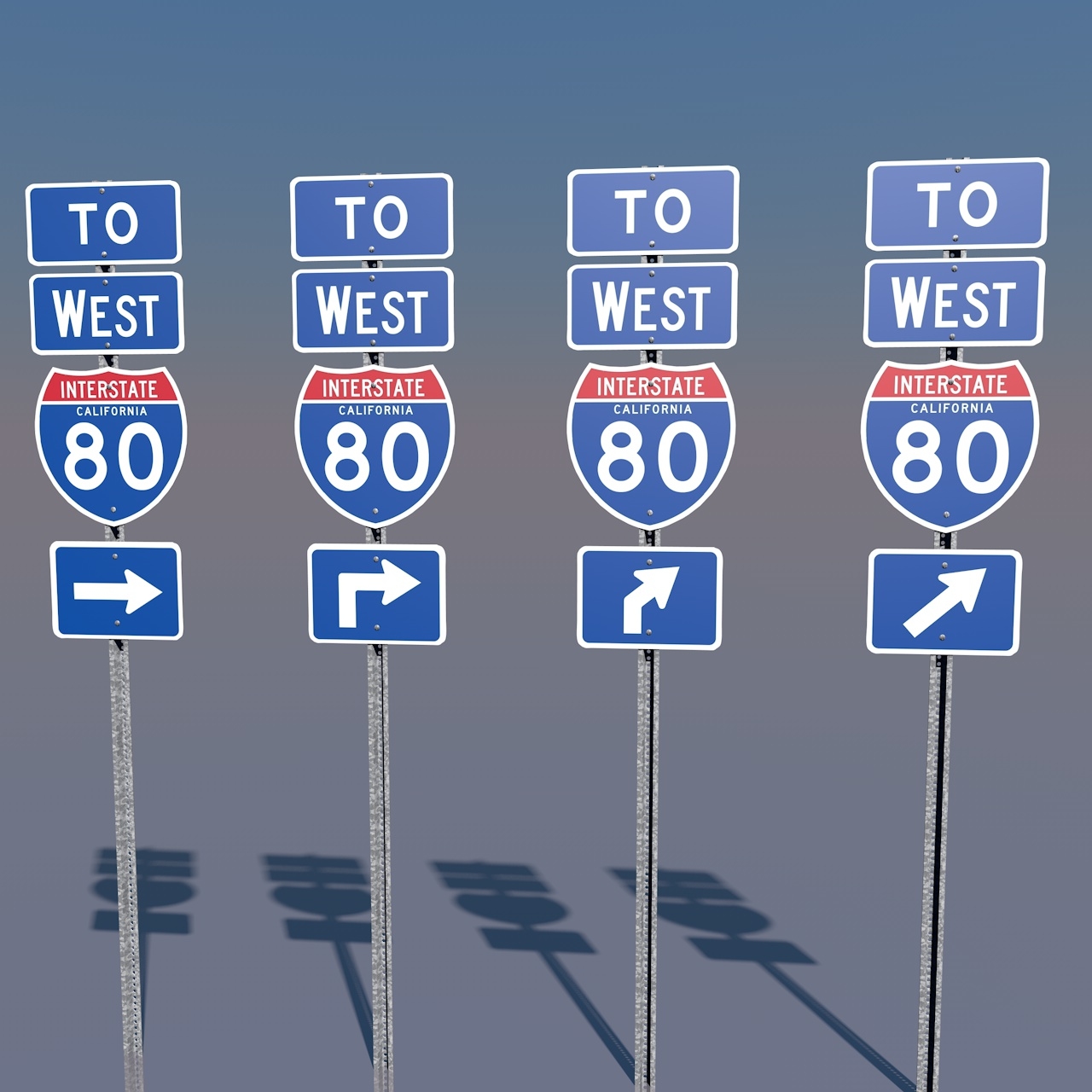 c4d interstate 80 signs california