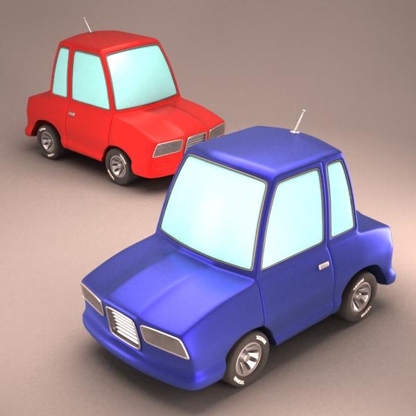 cartoon car 3d model