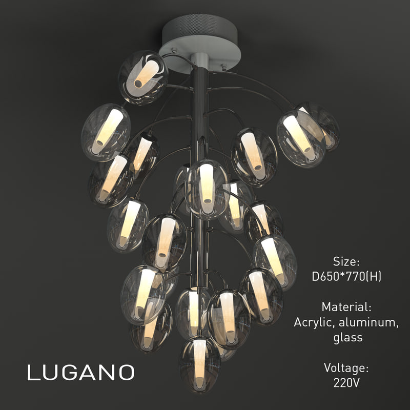 3d model indoor light lugano