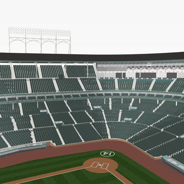 3d model wrigley field