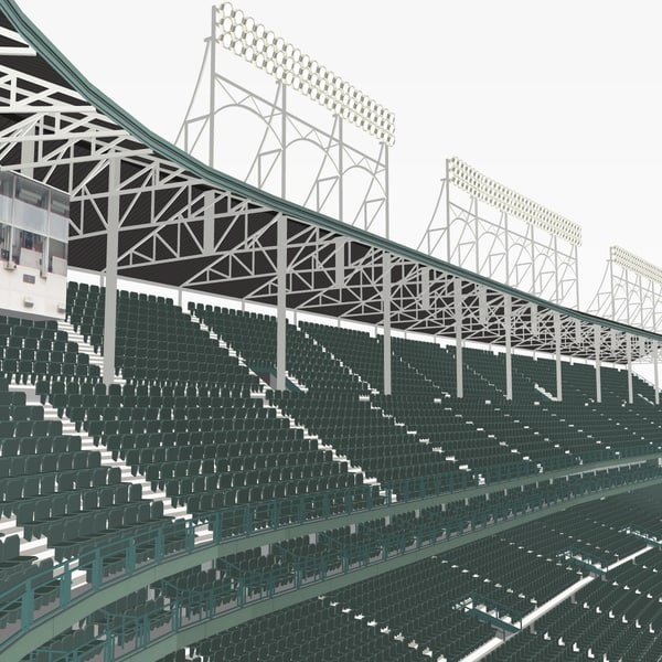 3d model wrigley field