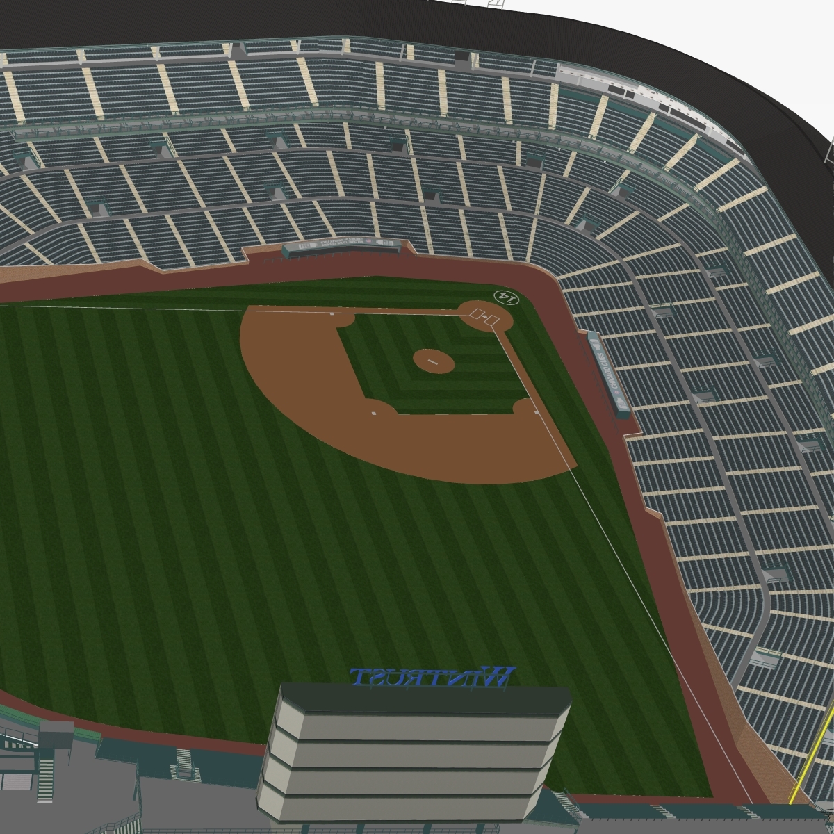 3d model wrigley field