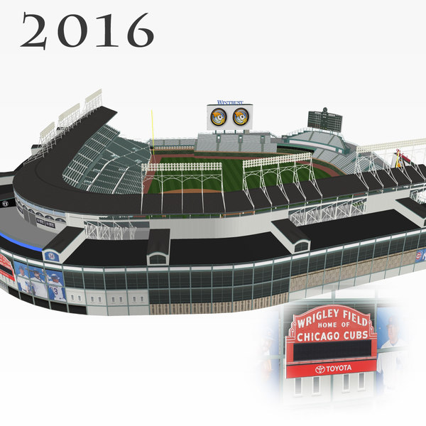 3d model wrigley field