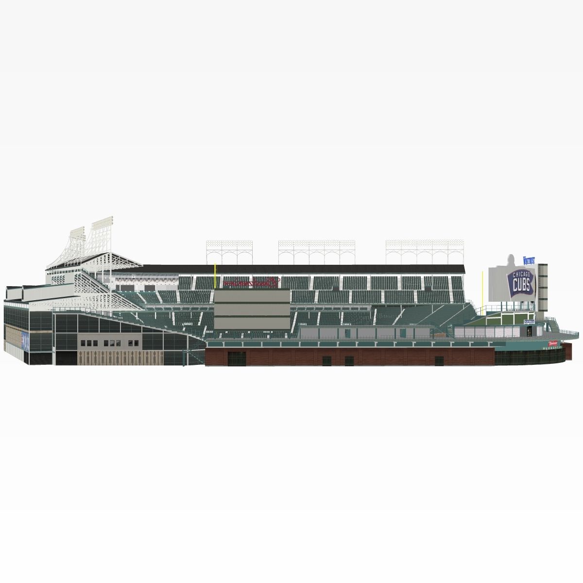 3d model wrigley field