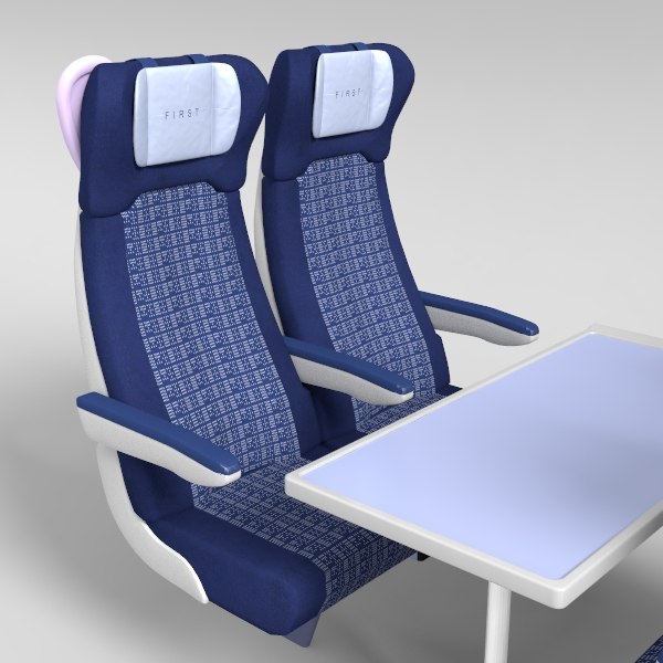 3d train seat