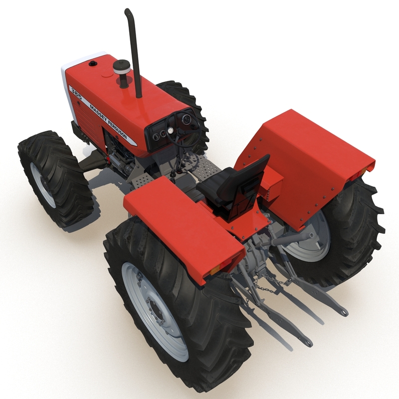 3d model vintage tractors modeled