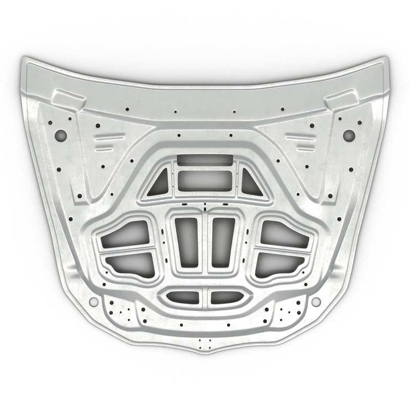 3d suv hood frame