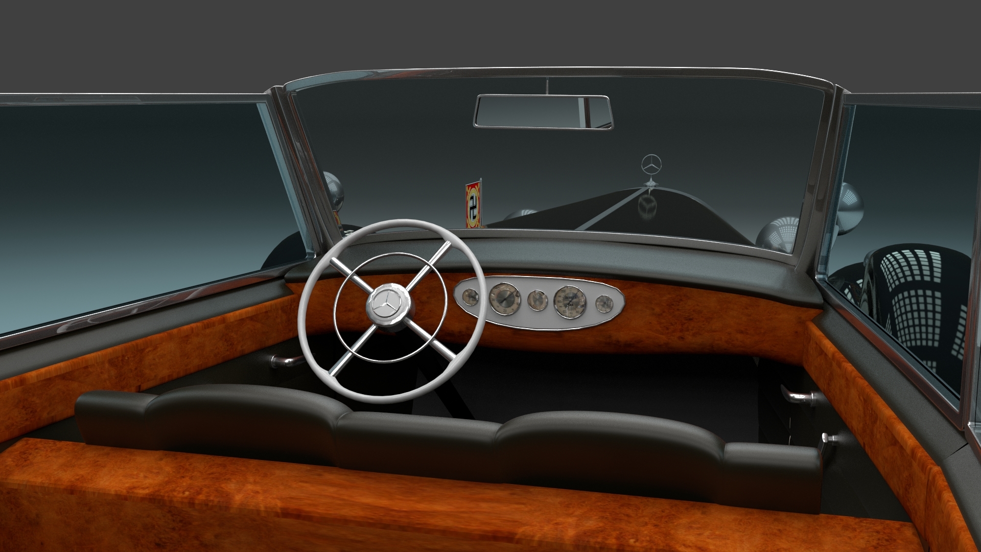 mercedes 770k hdri 3d obj