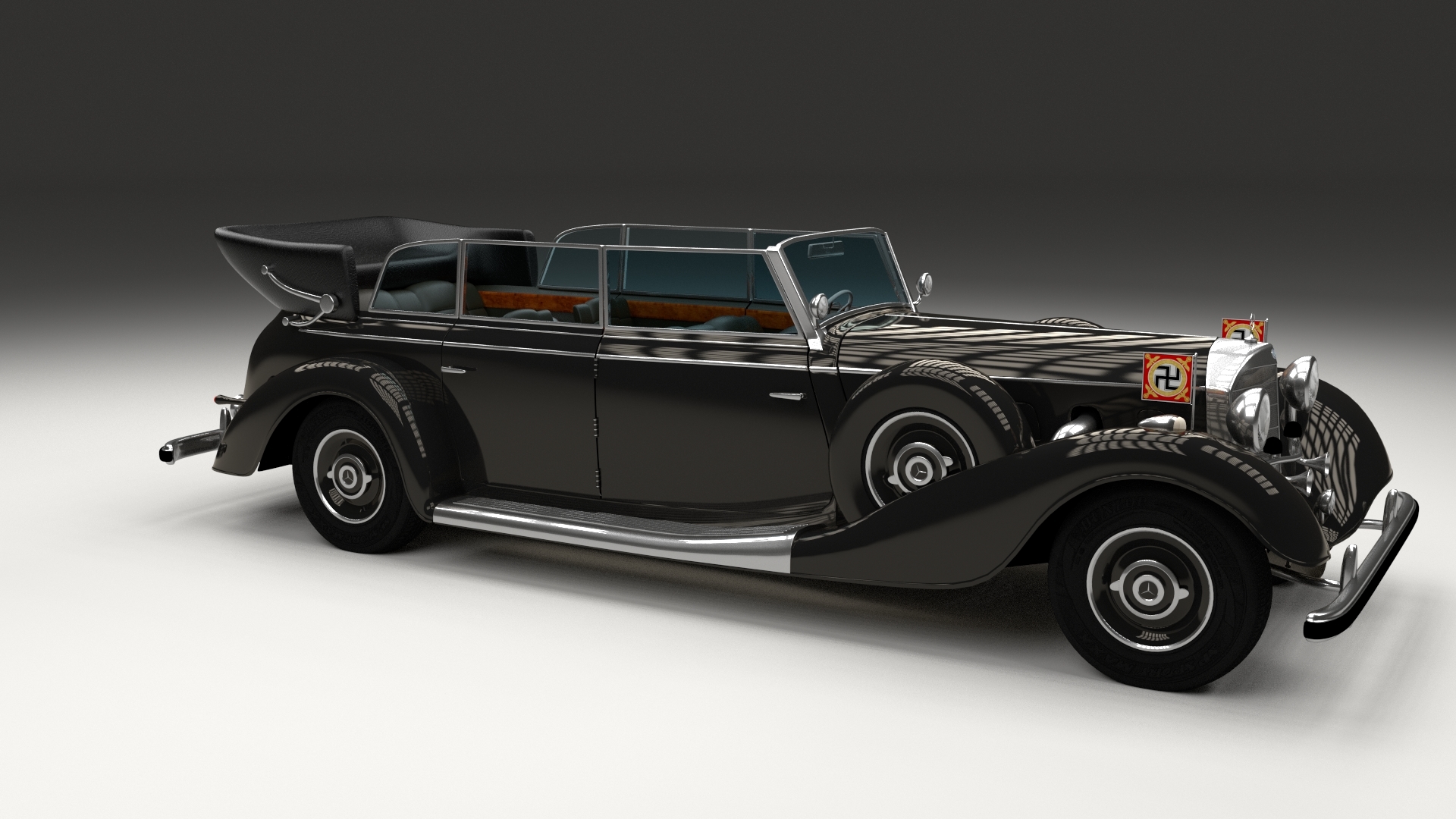 mercedes 770k hdri 3d obj