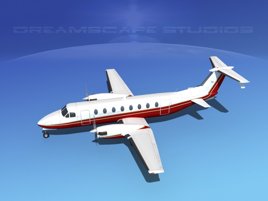 beechcraft 1900c 3d dwg